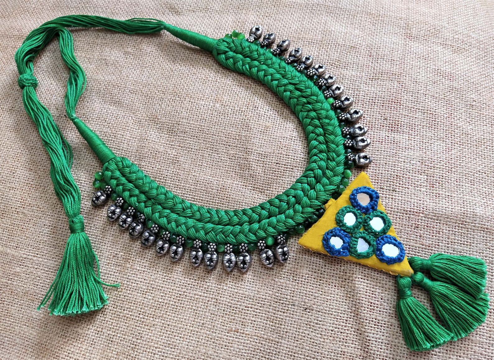 Banjara Tribal Jewelry, Ethnic Tassel Necklace With Charms, Indian ...