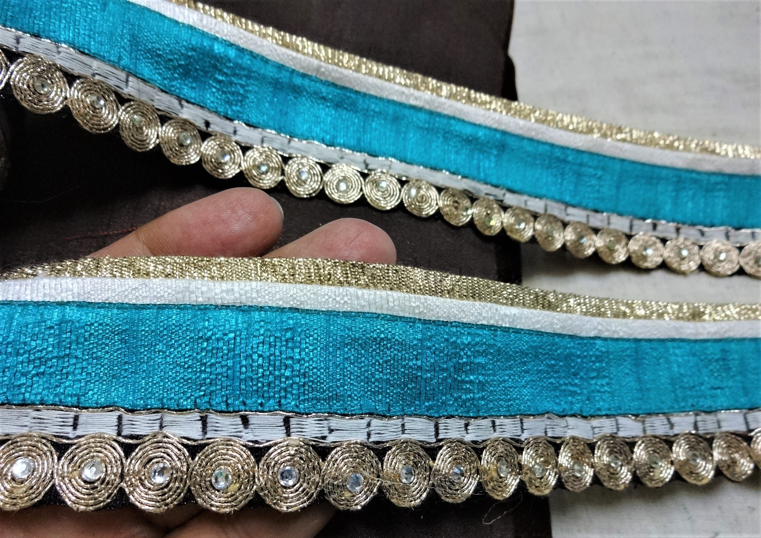 Indian Trim, Indian Fabric Lace, Decorative Crafting Sewing Ribbon ...