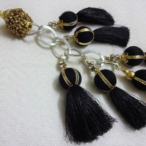 Long Tassel Ball Tassel Silk Tassel Decorative Zari Trim - Etsy