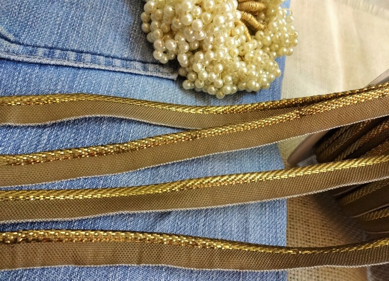 India Lace Sewing Piping Cord Metallic Antique Gold Gota | Etsy