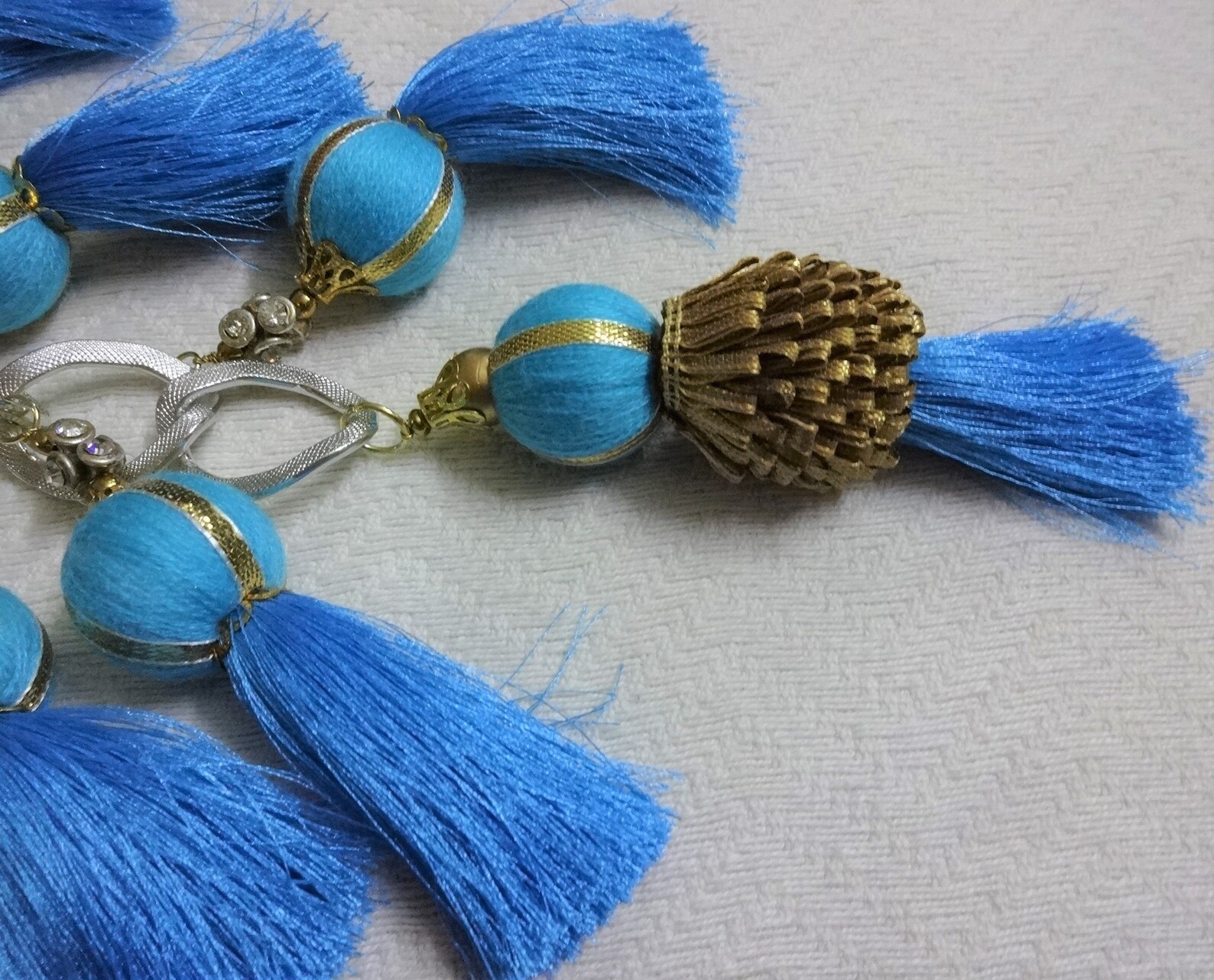 Long Tassel Ball Tassel Silk Tassel Decorative Zari Trim | Etsy