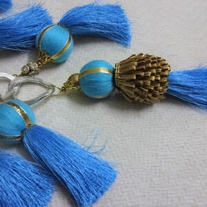 Long Tassel Ball Tassel Silk Tassel Decorative Zari Trim Tassel Sari ...