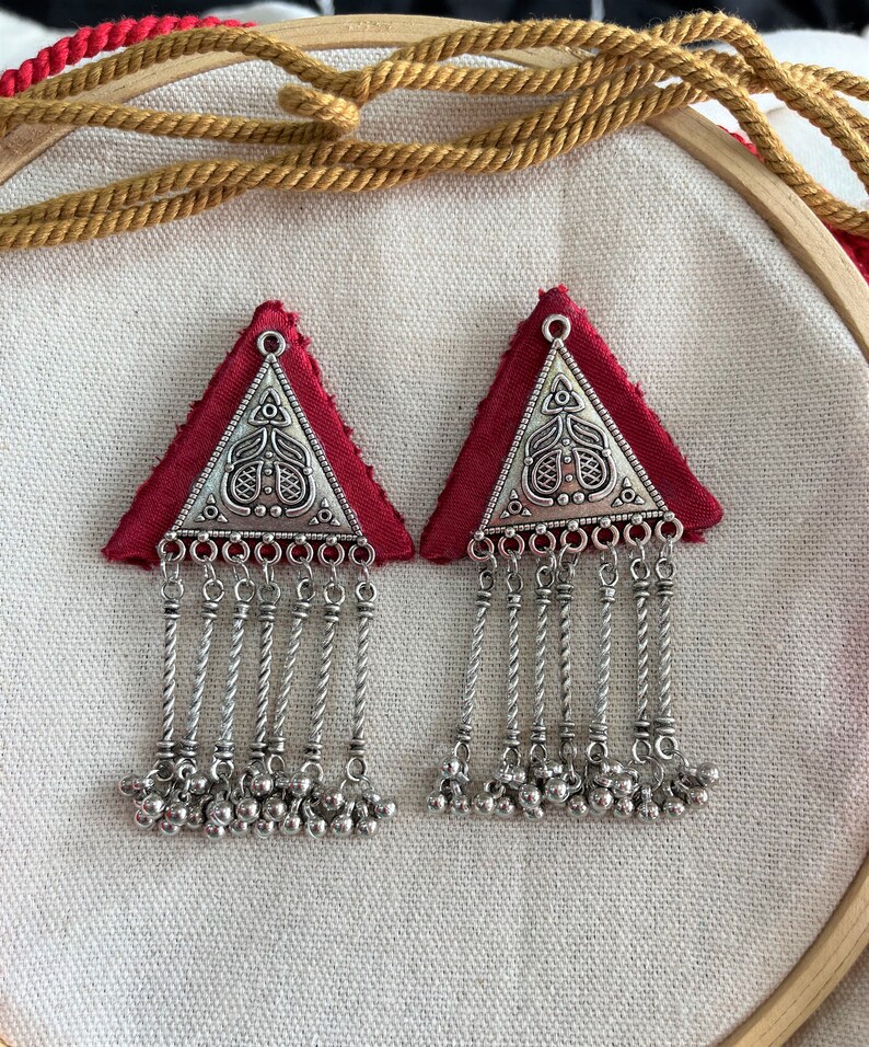 Indian Jewelry Ethnic Earrings With Rod Connectors - Etsy