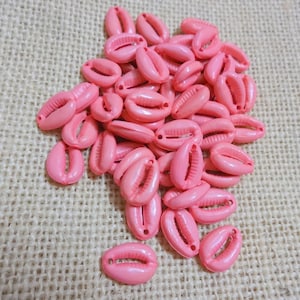 200 Pcs Cowry Shells, Acrylic Cowrie Beads, Indian Beads - Craft ...