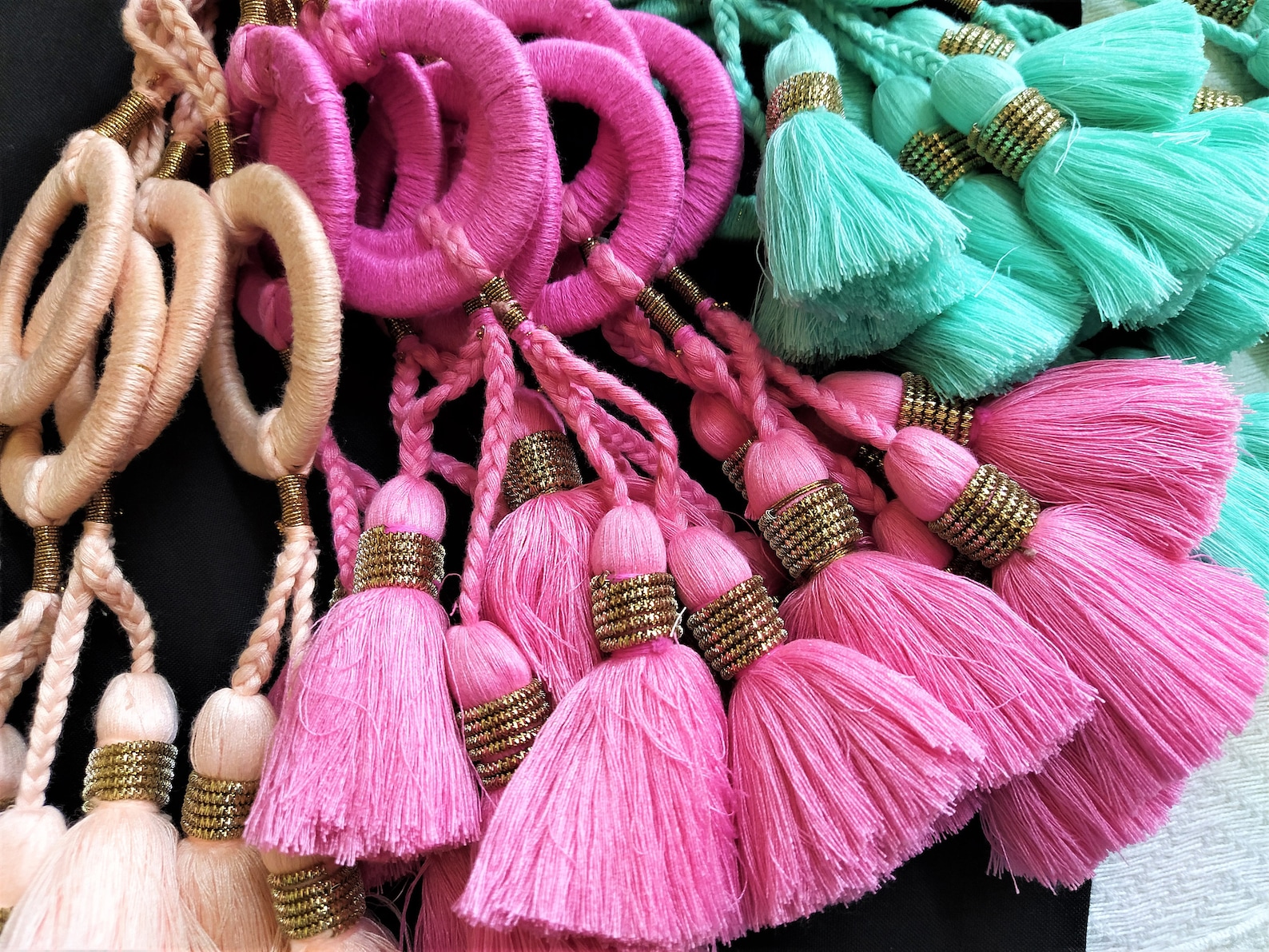 Indian Tassels Cotton Tassels Embellishment Long Tassels - Etsy