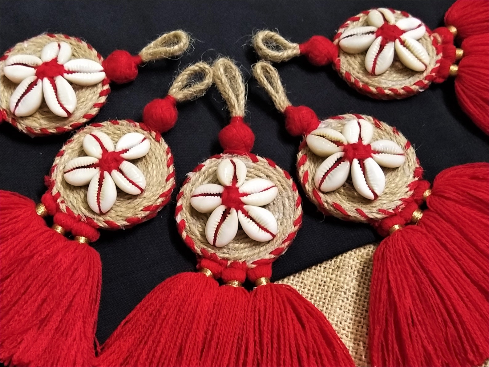 Cowrie Shell Tassels Indian Ethnic Tassels Cowrie Flower | Etsy