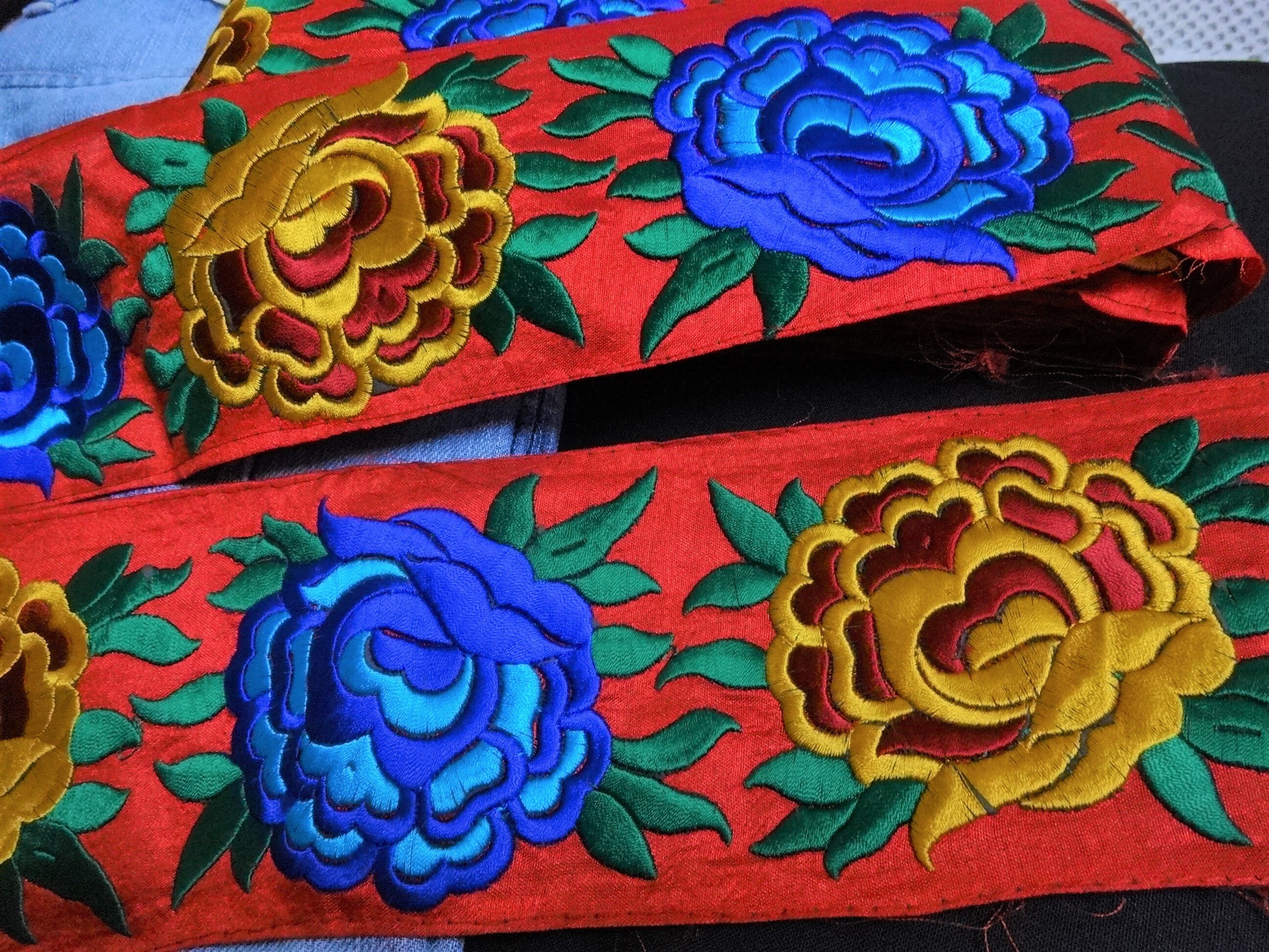 Indian Embroidered Lace Decorative Trimmings Sari Border | Etsy