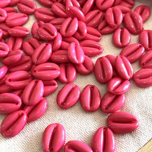 100 Pcs Cowry Shells, Acrylic Cowrie Beads, Decorative Beads, Indian ...