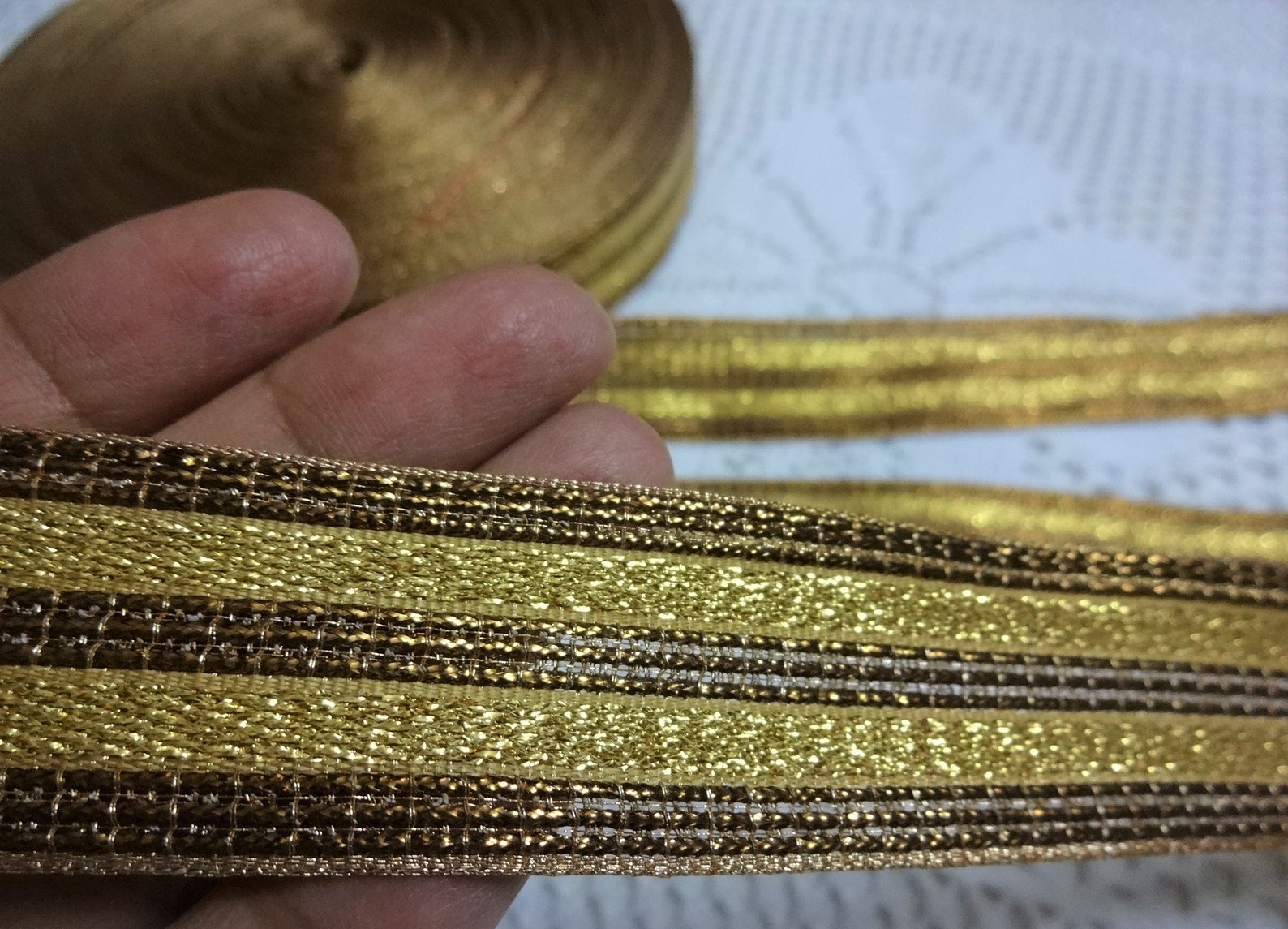 Indian Zari Lace Embroidered Crafting Sewing Trim Decorative - Etsy