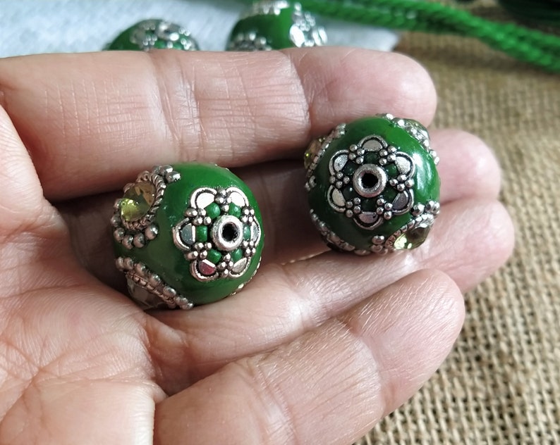 Indian Beads Retro Style Ethnic Beads Kundan Work Jewelry | Etsy