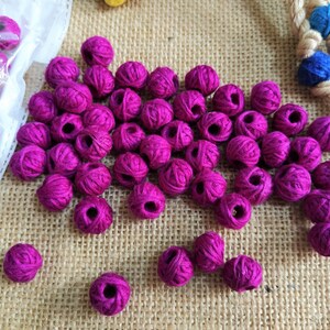 50 Pcs Handmade Thread Balls Cotton Balls Craft Decoration - Etsy