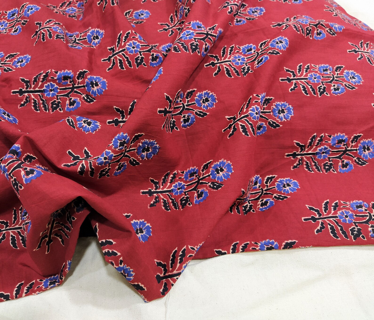 Indian Fabric Block Print Cotton Fabric Indian Textiles - Etsy