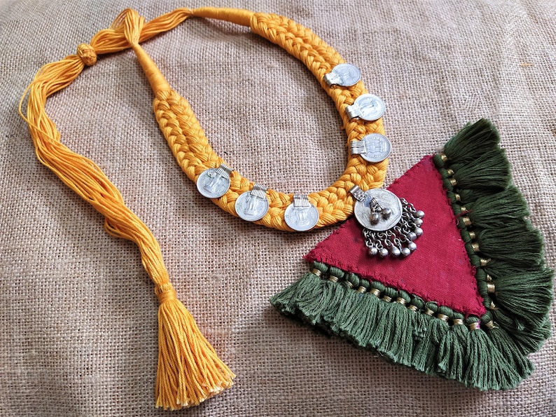 Adjustable Handmade Necklace Thread Indian Necklace Jewelry - Etsy