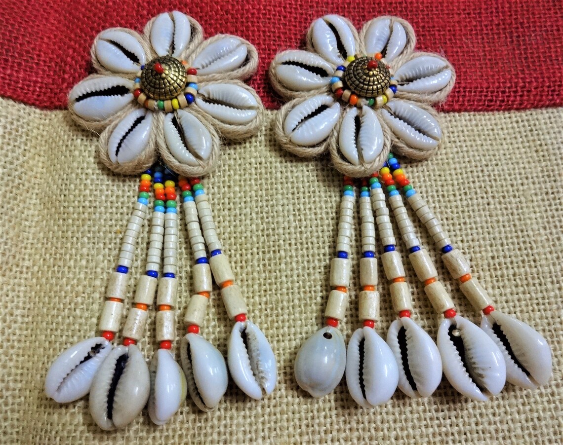 Cowry Shell Motifscowry Shell Rosettebeaded Cowrie | Etsy