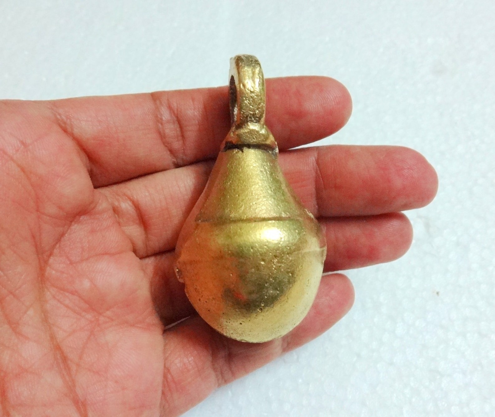 Tear Drop Indian Brass Bells, Metal Bells, Gypsy Bells, Christmas Decor ...