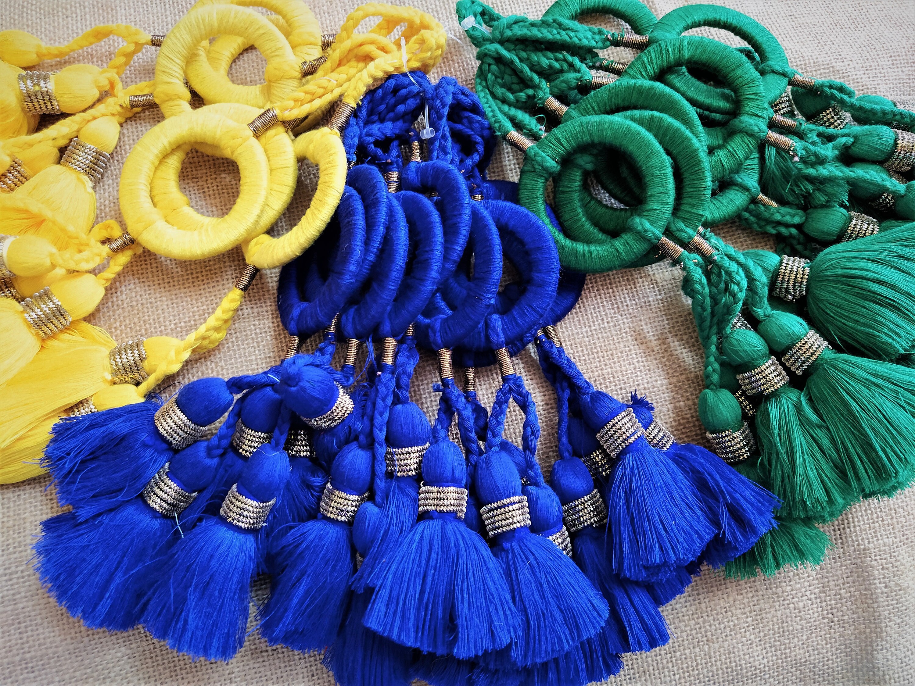 Indian Tassels Cotton Tassels Embellishment Long Tassels | Etsy