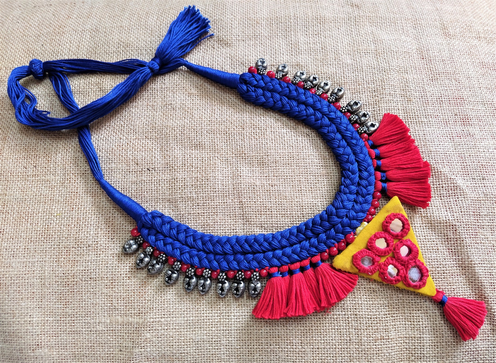 Adjustable Handmade Necklace Thread Indian Necklace Jewelry | Etsy