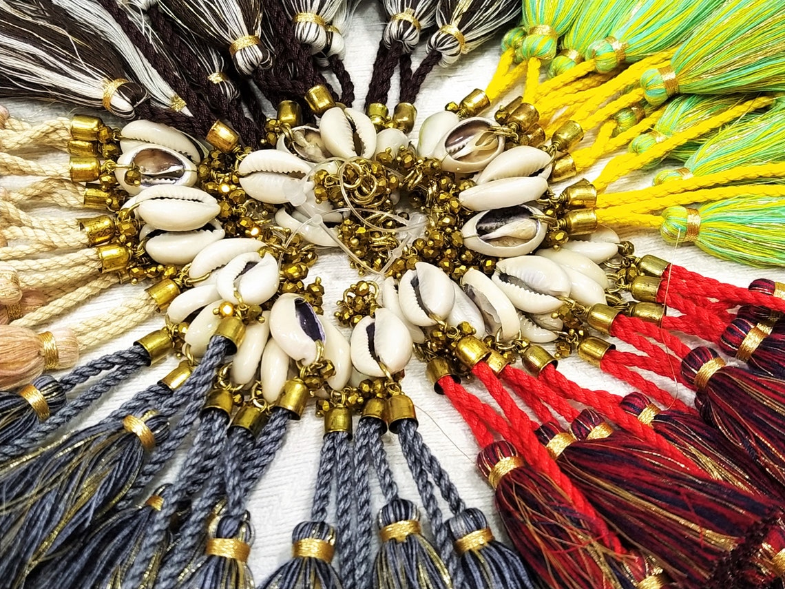 Cowrie Shell Tassels Purse & Handbag Decoration Cowrie Shell | Etsy