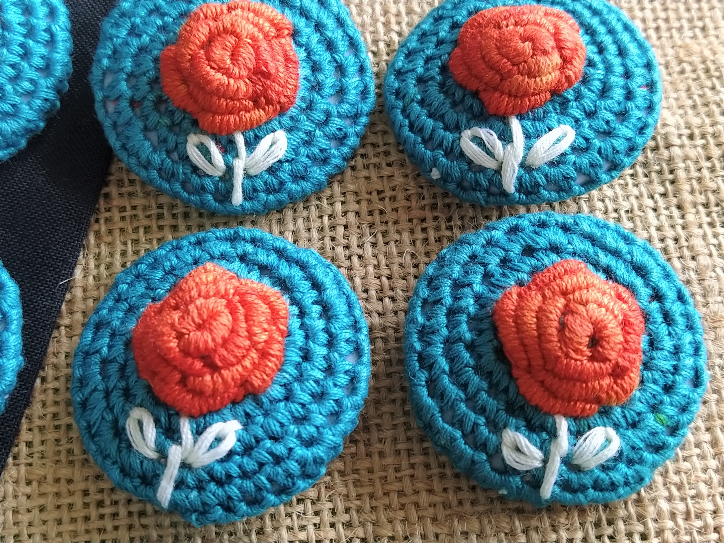 Buttons Crochet Buttons Indian Decorative Buttons Handmade | Etsy
