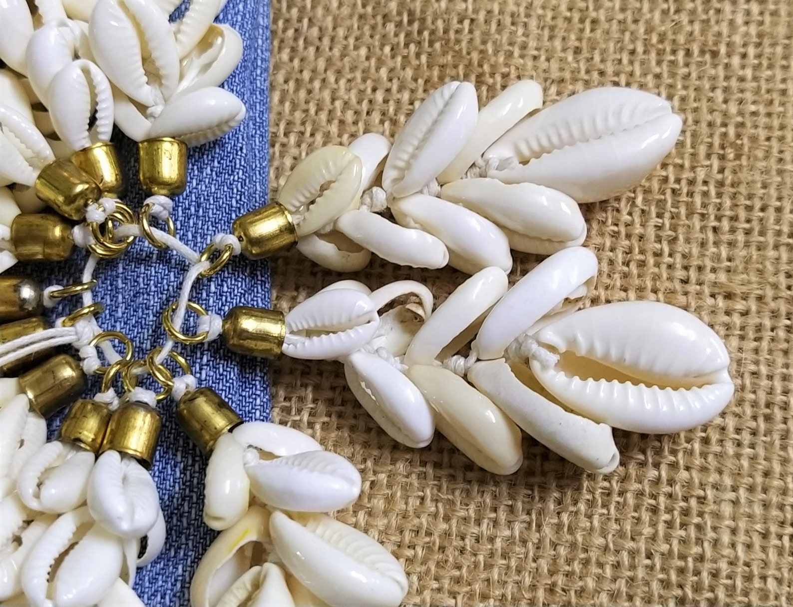 Cowry Shell Motifs, Cowry Shell Bunch Tassels, Beaded Cowrie Tassels ...