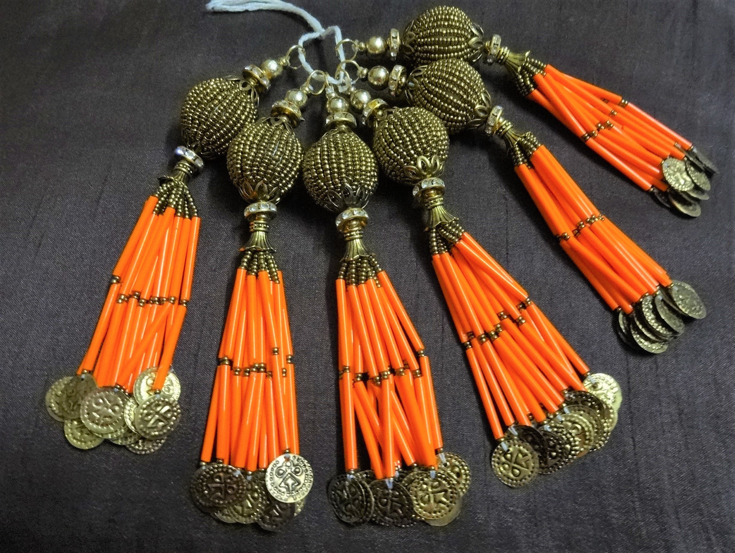 Buy Indian Tassels Ball Tassels Beaded Tassels BOHO Gypsy Online in ...