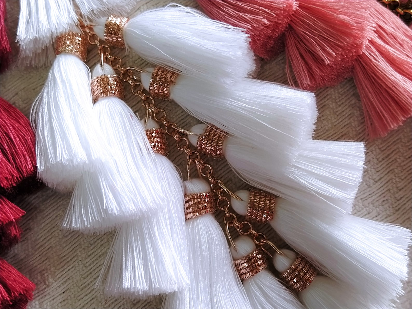 Indian Tassels Cotton Tassels Embellishment Long Tassels Etsy