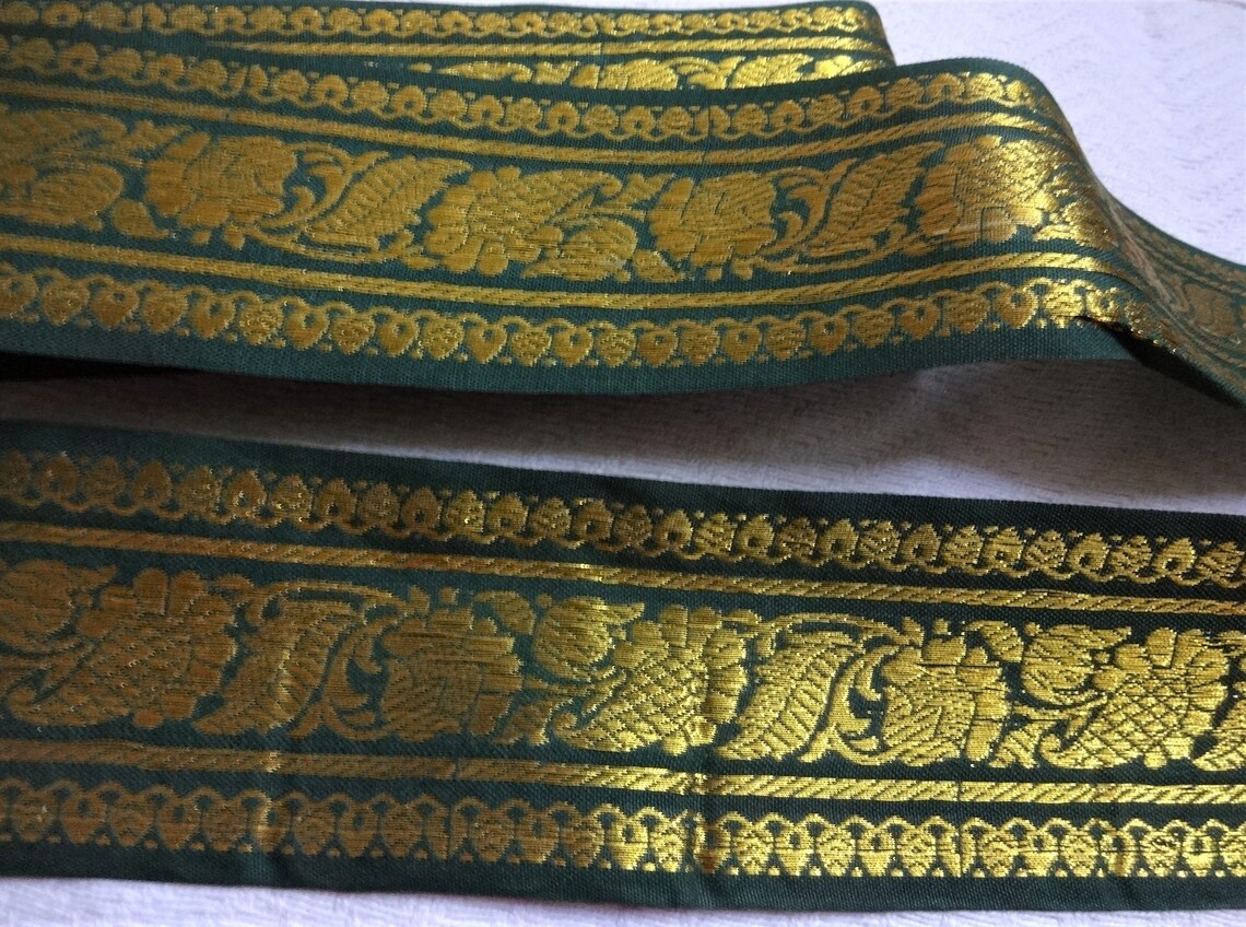 Indian Laces Indian Jacquard Trim Fabric Lace Decorative | Etsy