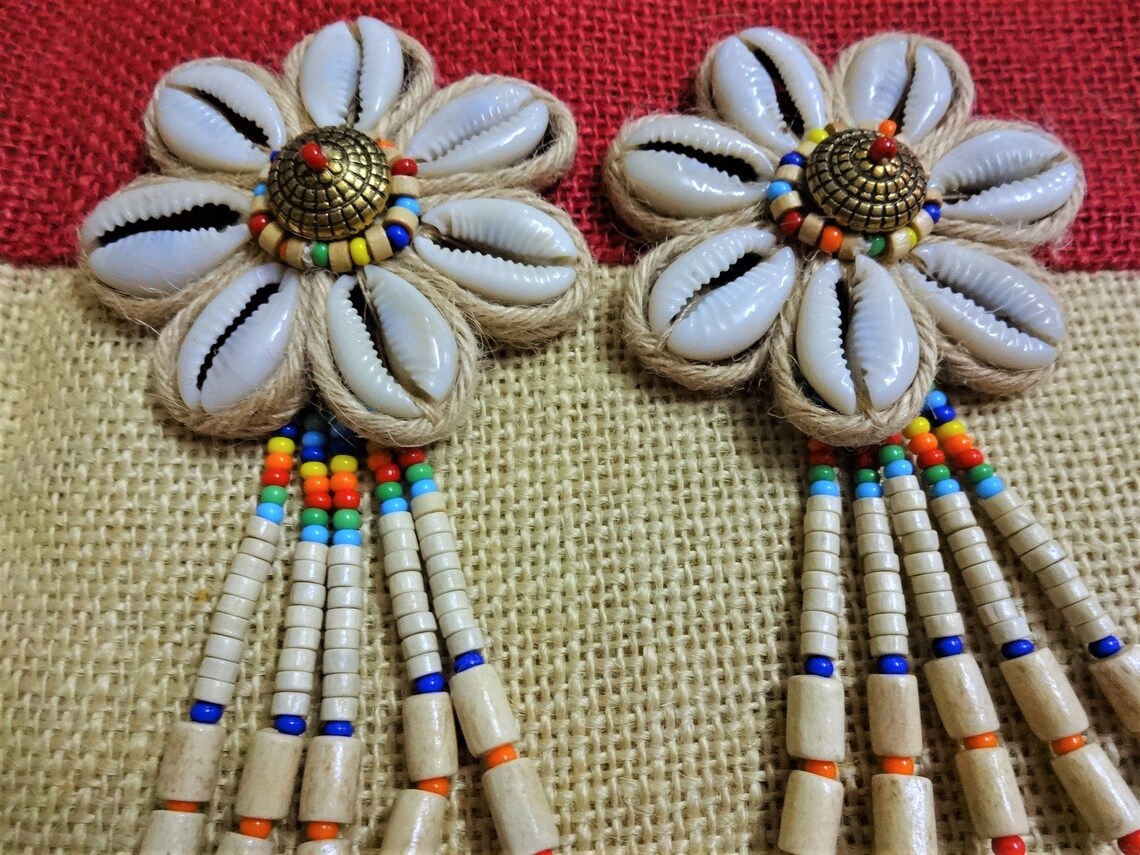 Cowry Shell Motifscowry Shell Rosettebeaded Cowrie | Etsy