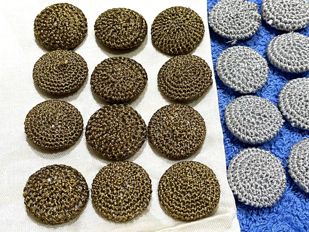 Buttons, Crochet Buttons, Indian Decorative Buttons, Handmade Sew on ...
