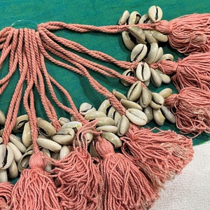 Cowrie Shell Ethnic Tassels, Indian Tassels, Cowrie Shell Swag, Cotton ...