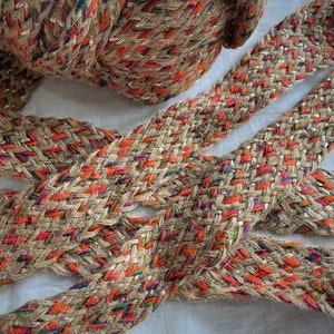 Natural Handspun Jute Trim, Jute Lace, Wedding Ribbon, Burlap Ribbon ...