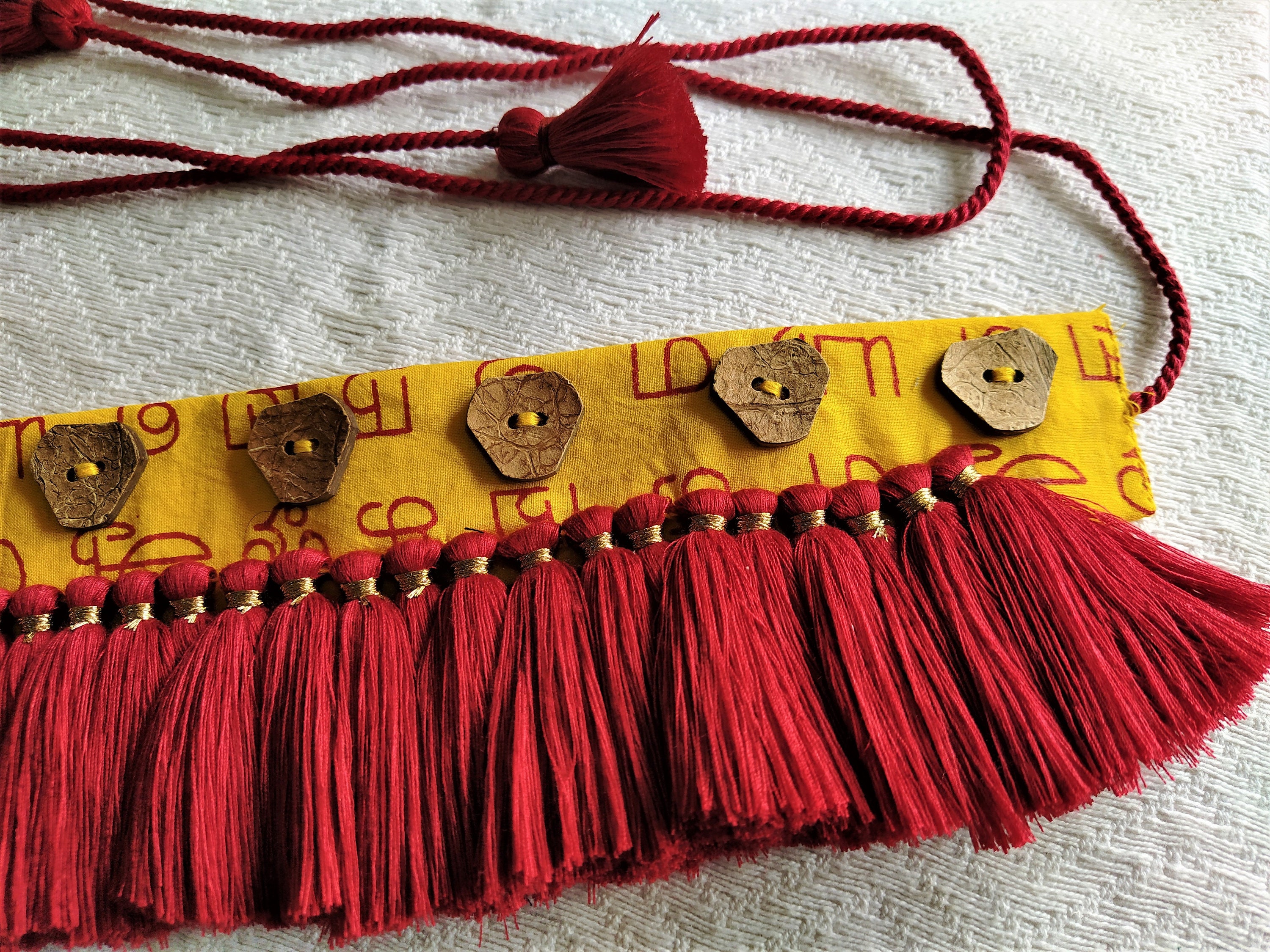 Gioielli indiani collana etnica choker in tessuto di cotone | Etsy