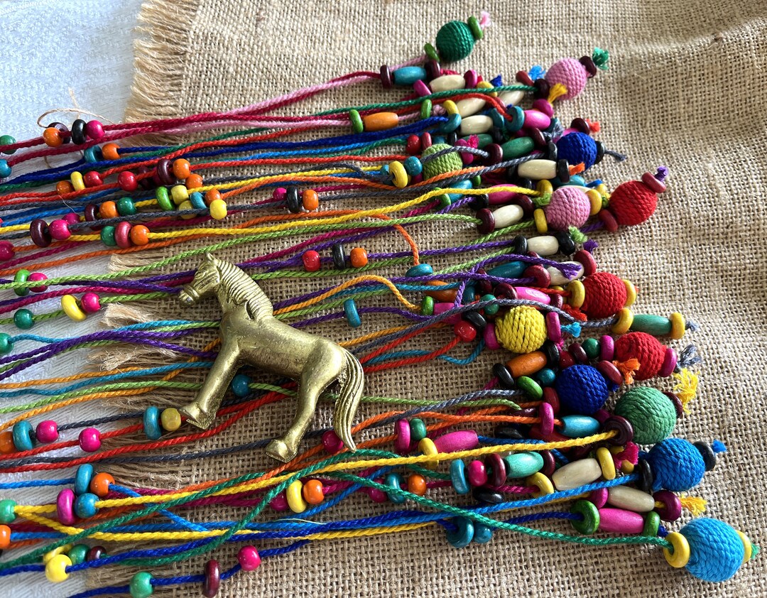 Handmade Cotton Hair Strings With Loop, Hair Accessory, BOHO Gypsy ...