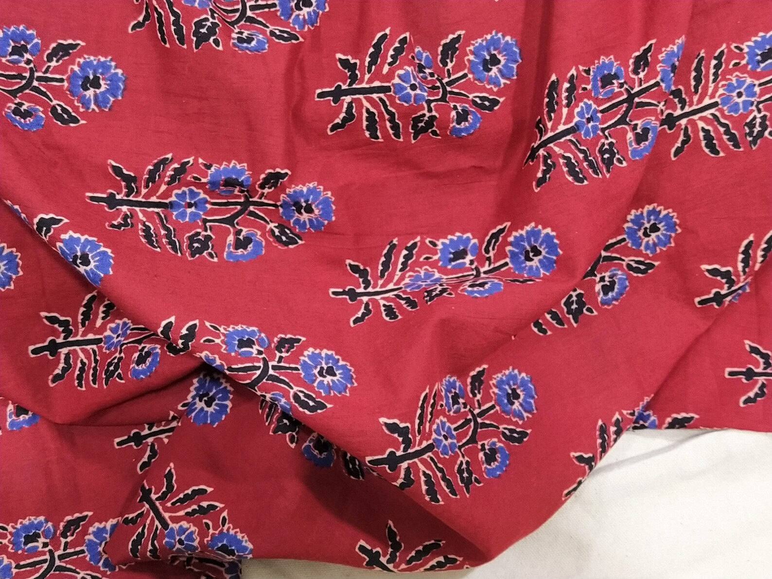 Indian Fabric Block Print Cotton Fabric Indian Textiles - Etsy