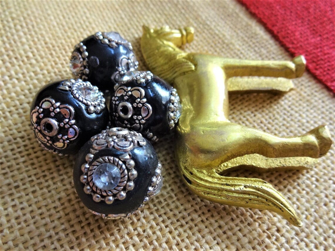 Indian Beads, Retro Style Ethnic Beads, Kundan Work, Jewelry Supplies ...