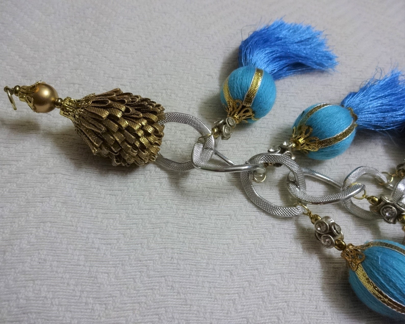 Long Tassel Ball Tassel Silk Tassel Decorative Zari Trim | Etsy