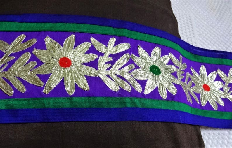 Indian Embroidered Lace Broad Gota Trim Craft Ribbon Sari - Etsy