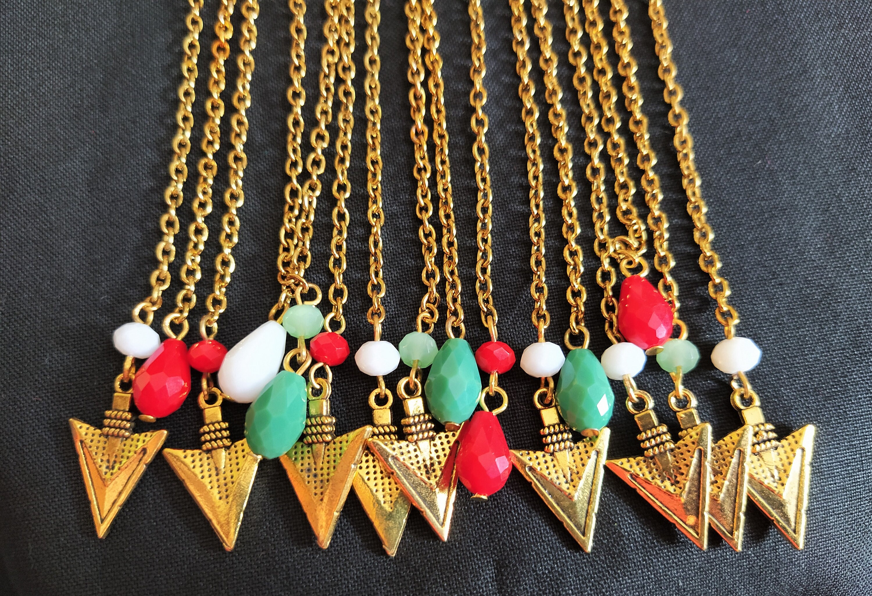 Antique Gold Arrow Head Charms, Indian Jewelry Supplies, Ethnic Charms ...