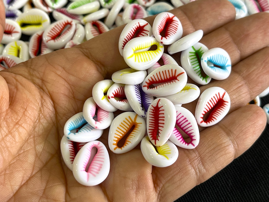 Cowry Shells, Acrylic Cowrie Beads, Decorative Beads, Indian Craft ...