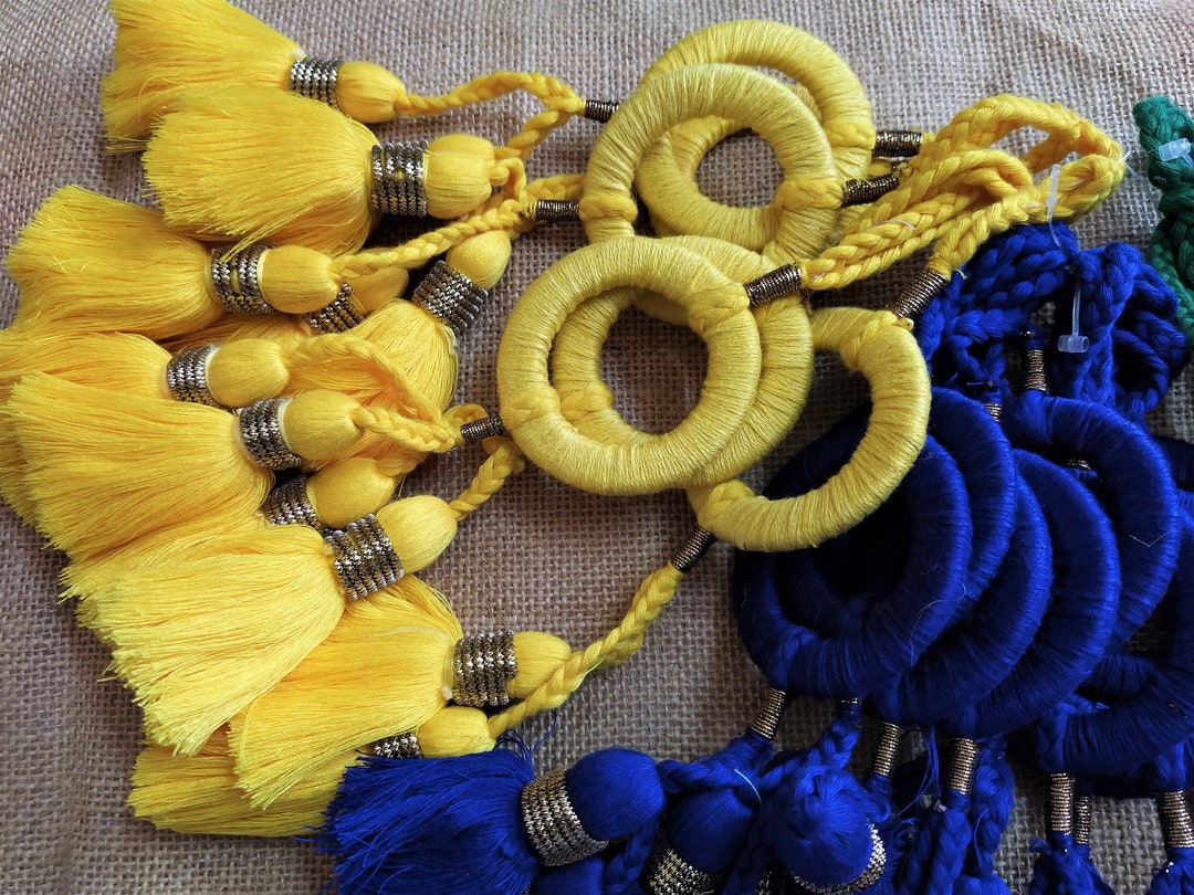 Indian Tassels, Cotton Tassels, Embellishment, Long Tassels, Decorative ...