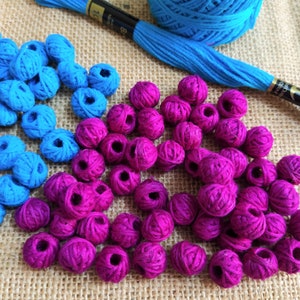 50 Pcs Handmade Thread Balls Cotton Balls Craft Decoration - Etsy