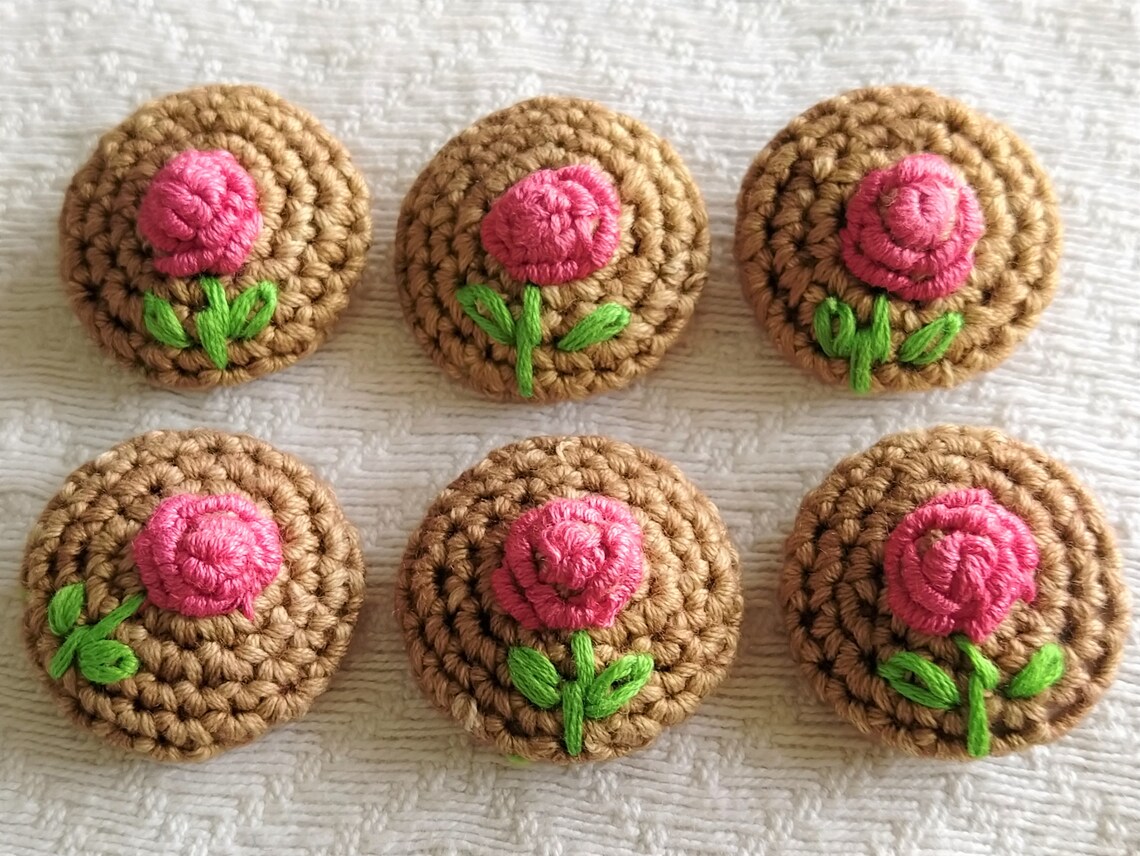 Buttons Crochet Buttons Indian Decorative Buttons Handmade | Etsy