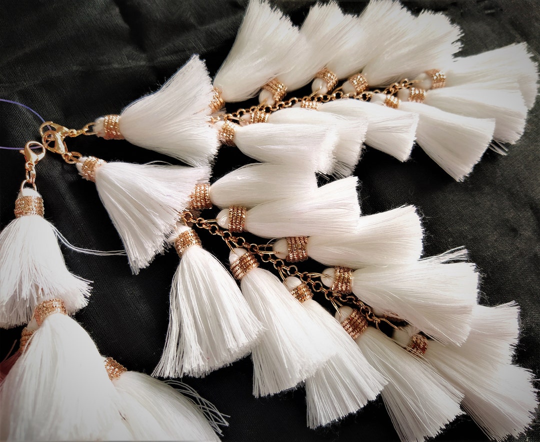 Indian Tassels Cotton Tassels Embellishment Long Tassels - Etsy