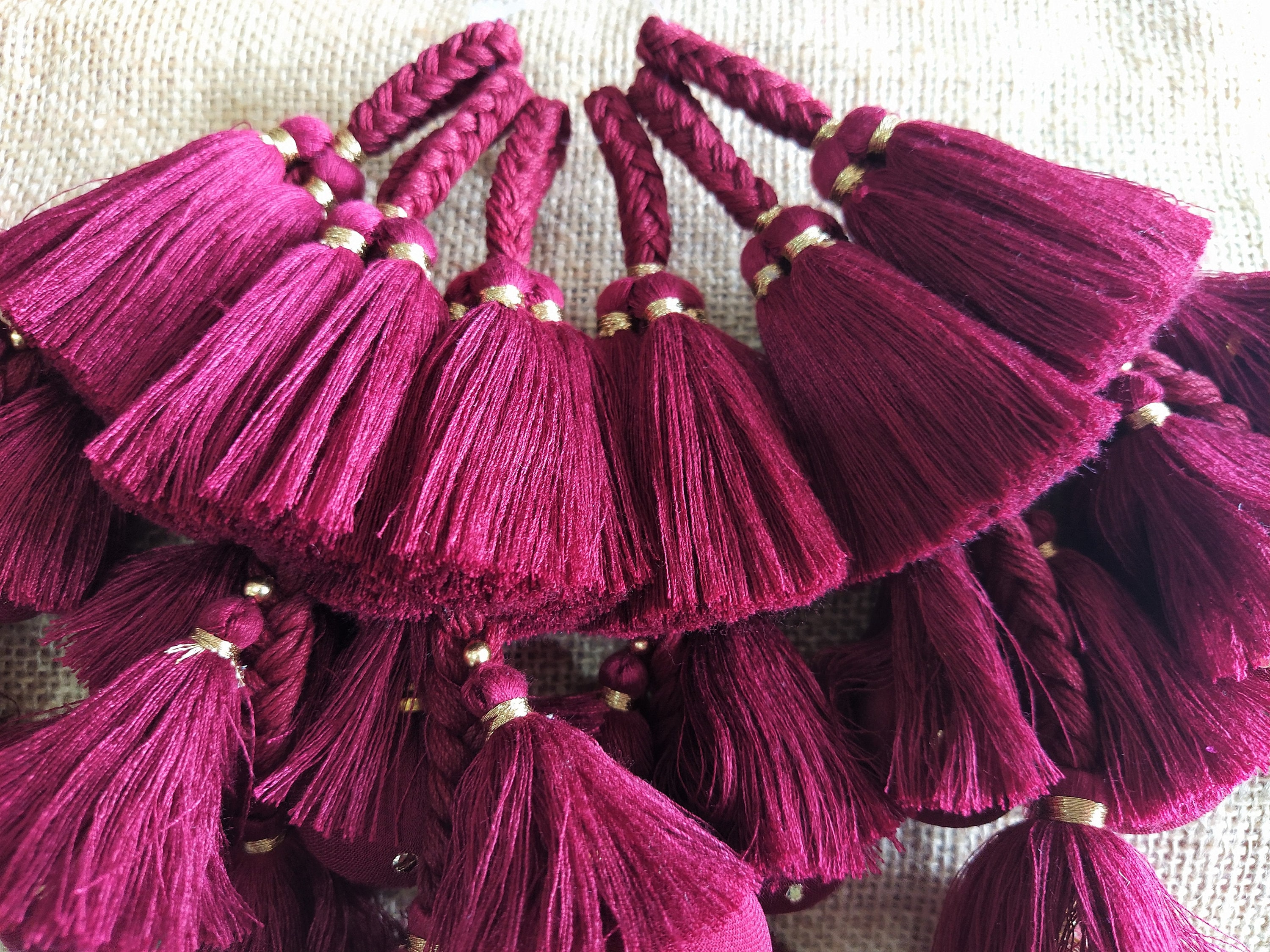 Indian Cotton Tassels Embellishment Mini Tassels Decorative | Etsy