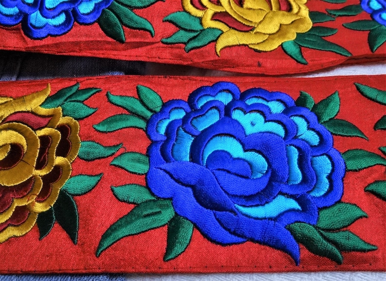 Indian Embroidered Lace Decorative Trimmings Sari Border | Etsy