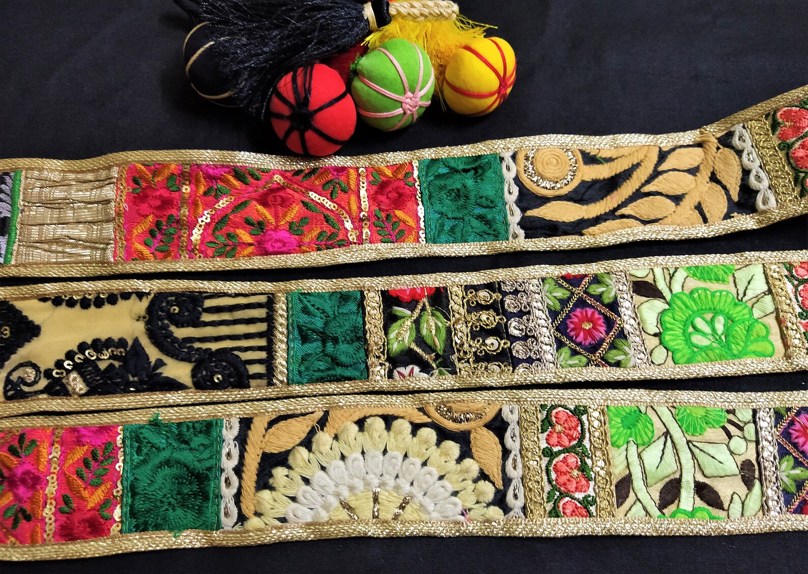 Indian Patch Embroidered Lace Ethnic Trim Sari Border - Etsy