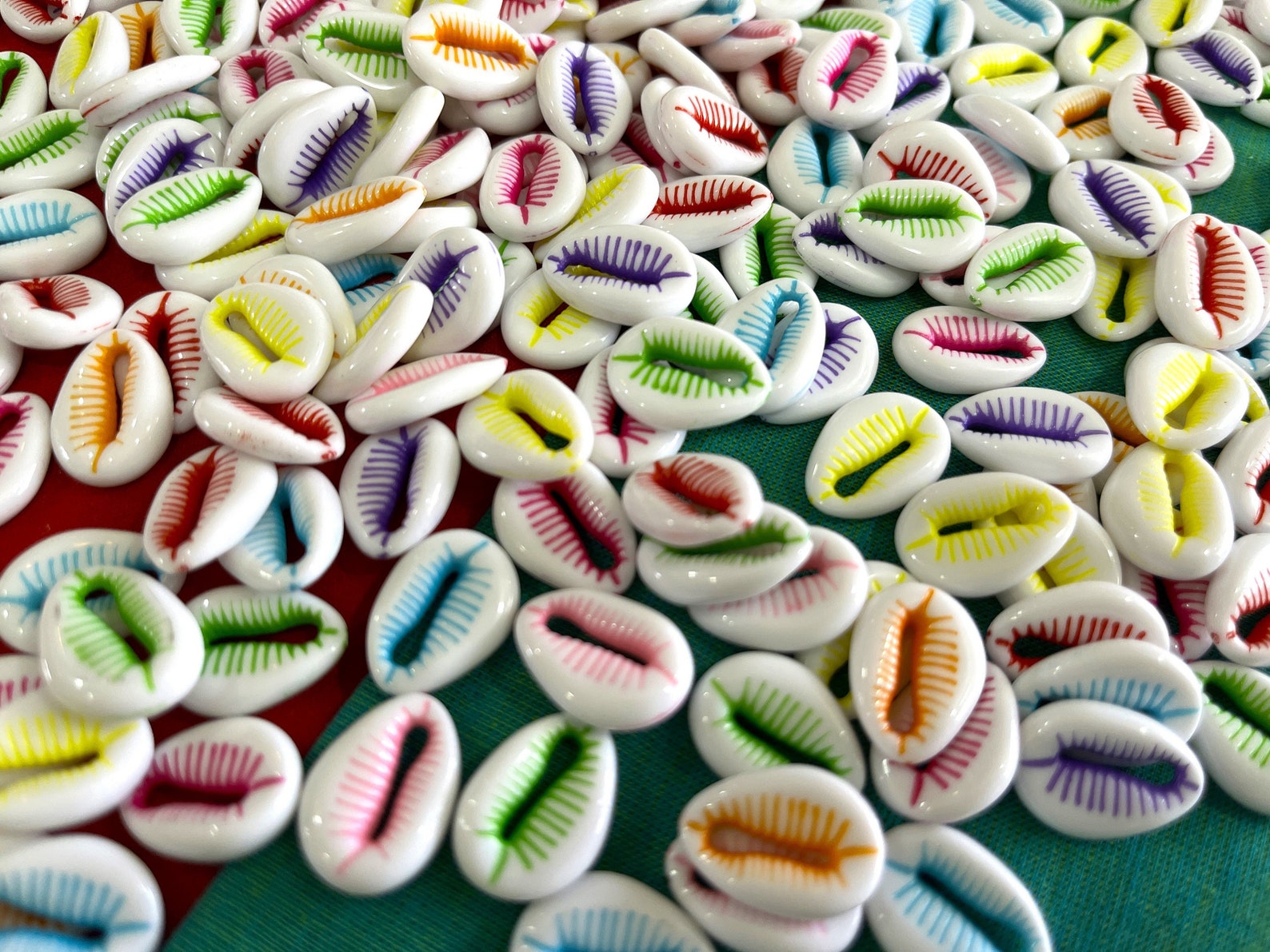 Cowry Shells, Acrylic Cowrie Beads, Decorative Beads, Indian Craft ...
