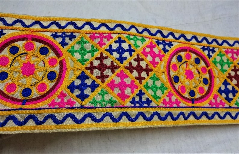Indian Lace Decorative Trim Craft Ribbon Saree Border | Etsy