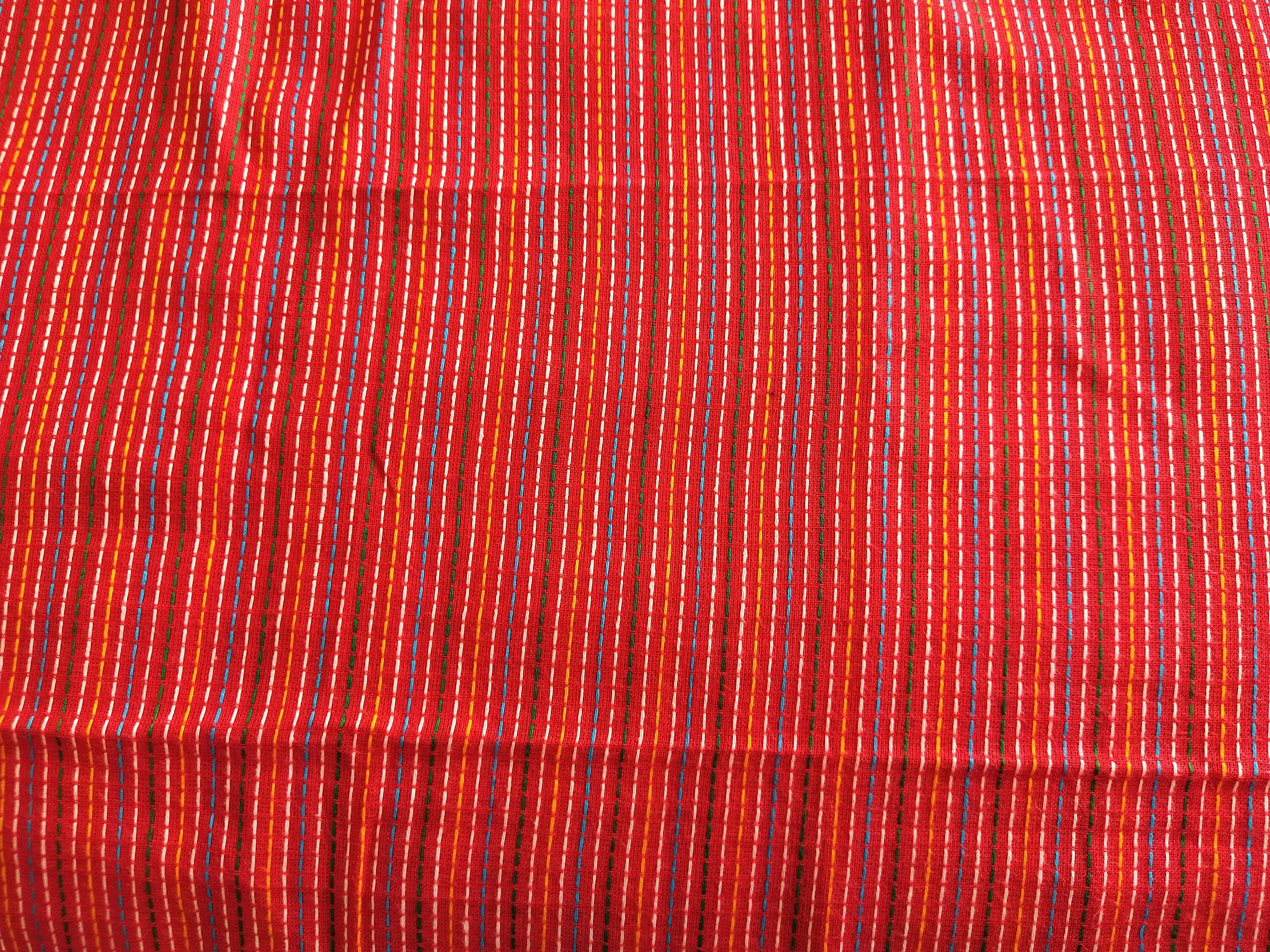 Indian Cotton Fabric Katha Fabric Indian Ethnic Boho Sewing | Etsy