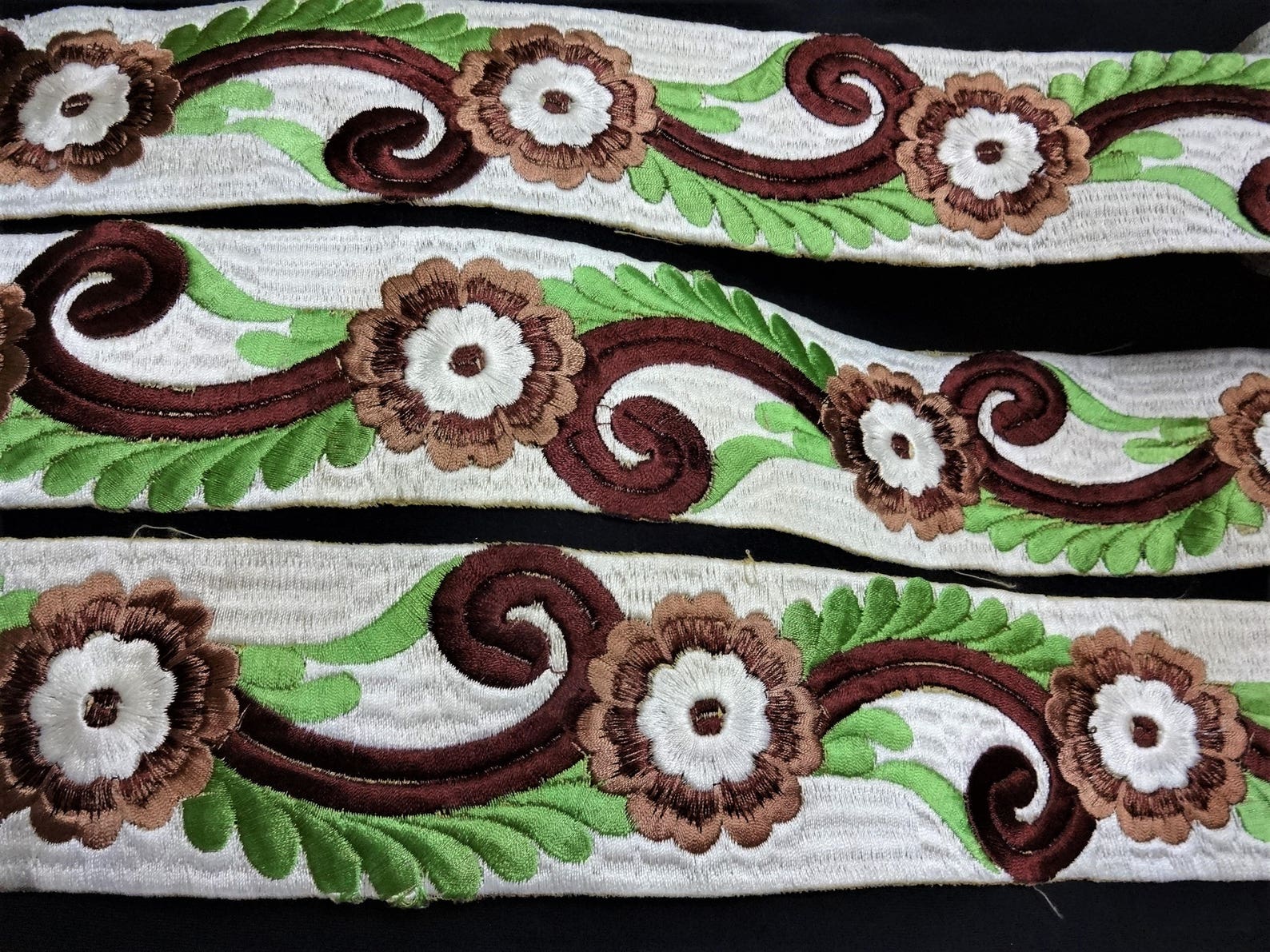 Indian Lace Broad Trim Sari Border Fabric Lace Decorative | Etsy